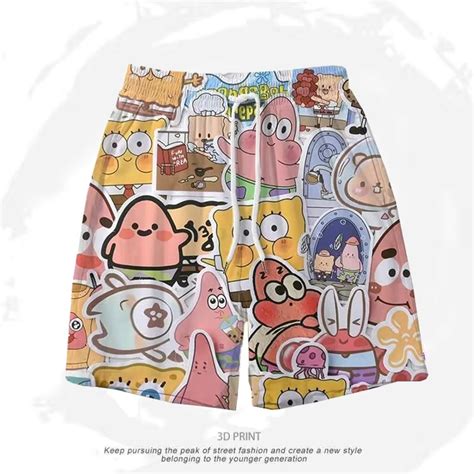 M 5xl Unisex Patrick Pants Patrick Star And Spongebob Summer Beach Short Pants Lovely Cartoon