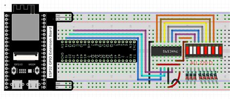 Chapter 13 74hc595 And Led Bar Graph — Super Starter Kit For Esp32 S3 Wroom Documentation