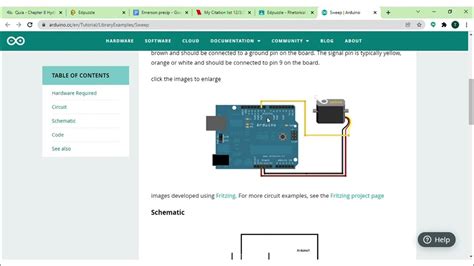 Sweep Arduino Basics Youtube