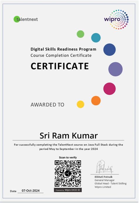 Continuouslearning Javafullstack Digitalskills Careergrowth Wipro