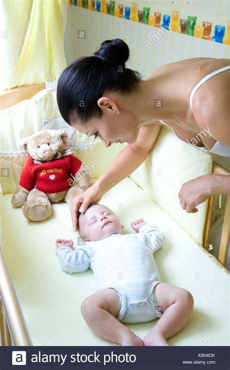 Mother Son Bed Sleep High Resolution Stock Photography And Images Alamy