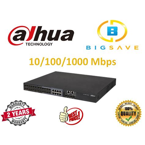 Dahua S5500 24gf4xf E 8ge Managed Aggregation Fiber Switch Shopee