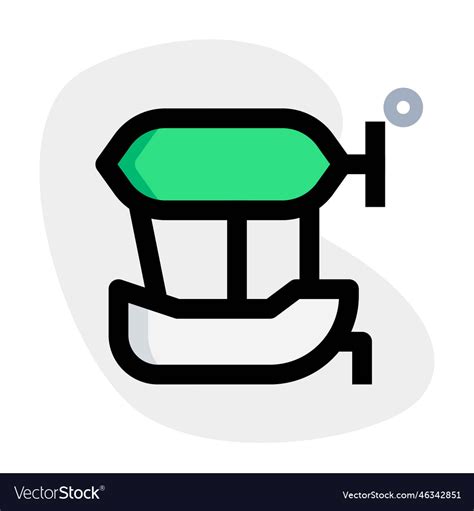 Hot Air Ship Generates Floatation By Heating Air Vector Image