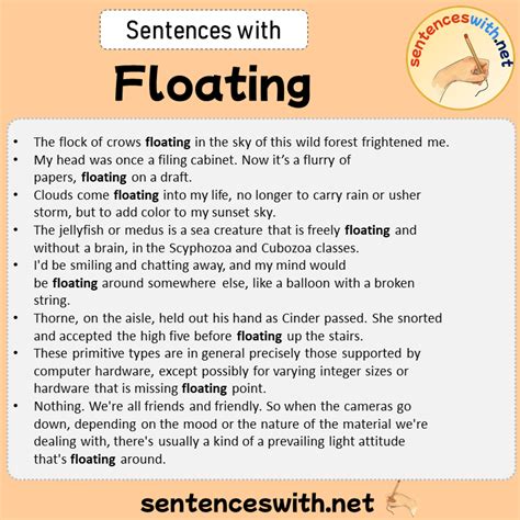Sentences With Floating Sentences About Floating Sentenceswithnet
