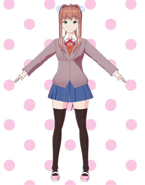 Monika Ddcl 3d Model💕💚 🎀 Rddlc