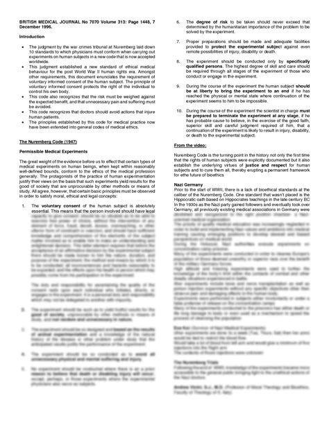 History Of Nuremberg Code At John Hipple Blog