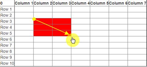 Javascript Select Table Cell As A Group Stack Overflow