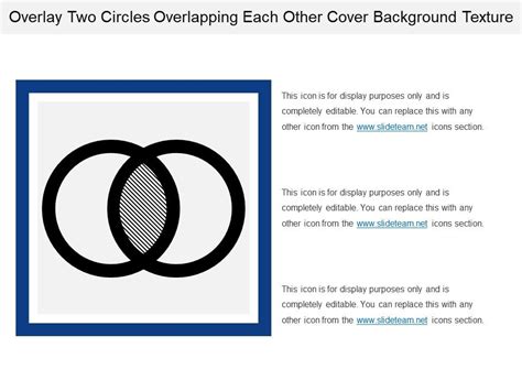 Overlay Two Circles Overlapping Each Other Cover Background Texture PowerPoint Presentation