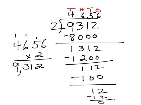 ShowMe Long Division Steps Grade 4