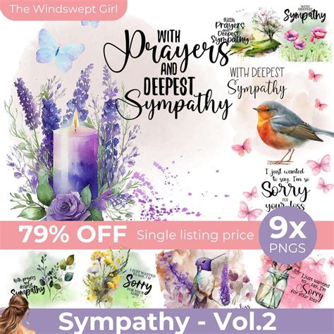 Sympathy Clip Art Etsy
