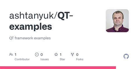 Github Ashtanyuk Qt Examples Qt Framework Examples