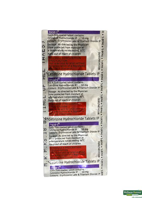 Buy Incid L 10 Tablets Online At Best Prices Wellness Forever