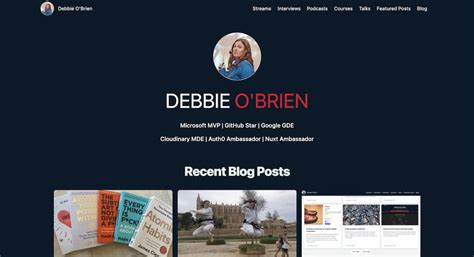 Github Debs Obriendes My Website Built In Nuxt And Using