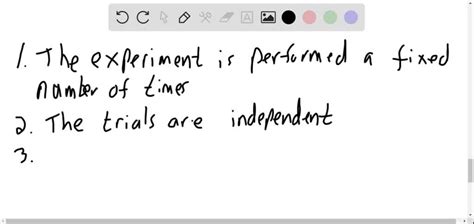 SOLVED State The Criteria For A Binomial Probability Experiment