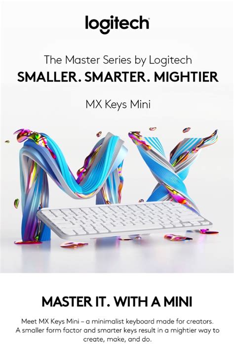 Logitech MX Keys Mini Minimalist Wireless Illuminated Keyboard Shopee Malaysia