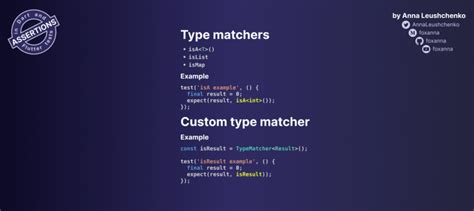 Assertions In Dart And Flutter Tests An Almost Ultimate Cheat Sheet