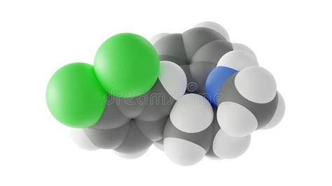 Sertraline Molecule Selective Serotonin Reuptake Inhibitors Molecular Structure Isolated 3d