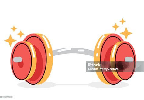 흰색 배경에 격리 된 아령 디자인 요소 벡터 디자인 요소 플랫 그래픽 일러스트레이션 바벨에 대한 스톡 벡터 아트 및 기타 이미지