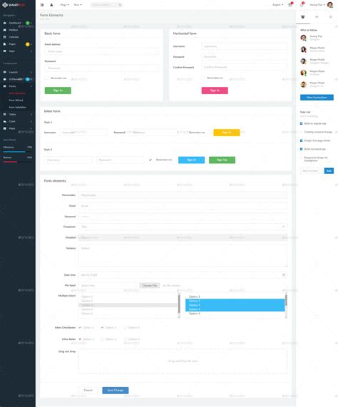SmartBox Admin Dashboard UI Web Elements GraphicRiver