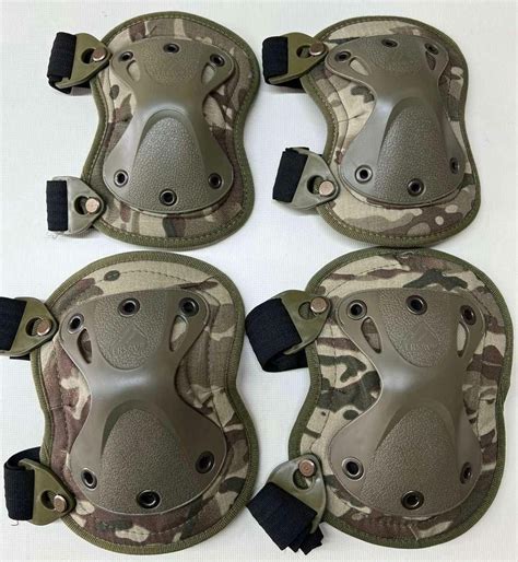 Тактические наколенники + налокотники штурмовые Комплект защиты 4предм ...
