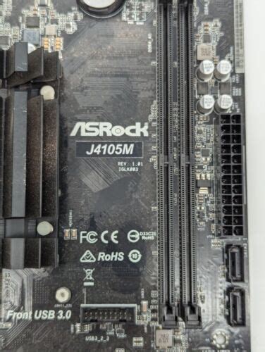Asrock J4105m Intel Celeron Processor J4105 Micro Atx Motherboard 4c