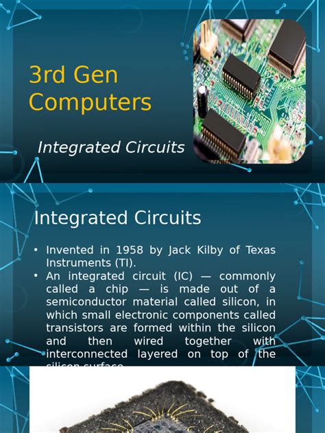 Lesson 8 3rd Gen And 4th Gen Computers Pdf Integrated Circuit