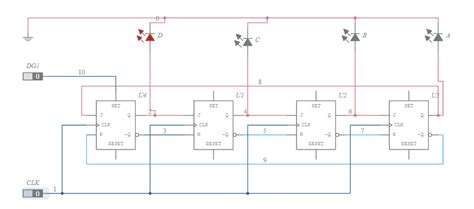 4 Bit Ring Counter Multisim Live