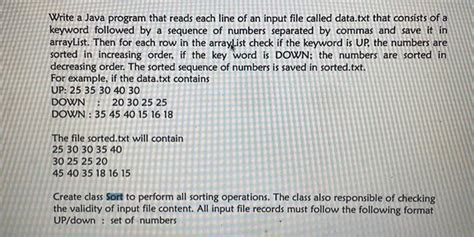 Solved Write A Java Program That Reads Each Line Of An Input Chegg