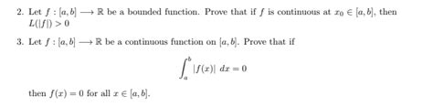 Solved Let F A B R Be A Bounded Function Prove That Chegg