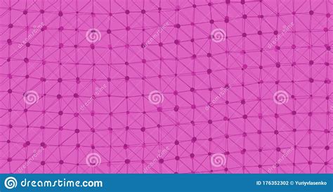 Low Polygonal Mesh Computation Art Background Illustration Stock Vector Illustration Of