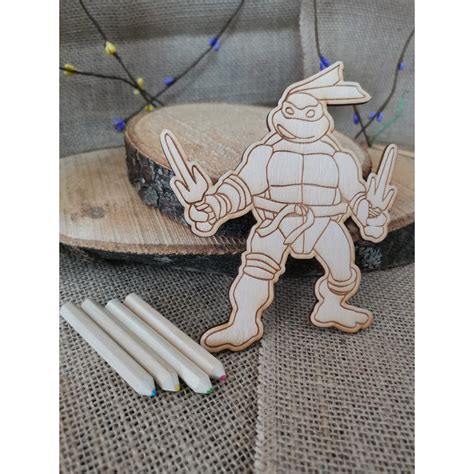 Фигура за оцветяване Костенурка Нинджа