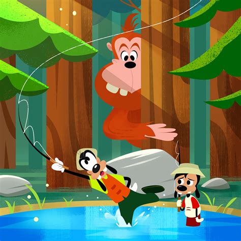 이슈 유머 디즈니 구피 무비 개봉일 축하 기념 일러스트 