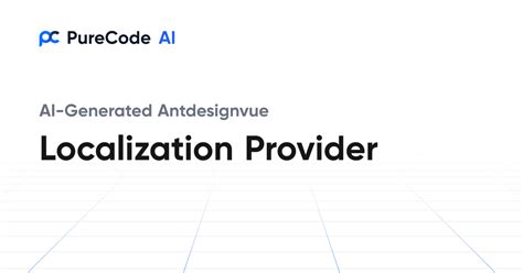 Build And Deploy Antdesignvue Localization Provider Quickly