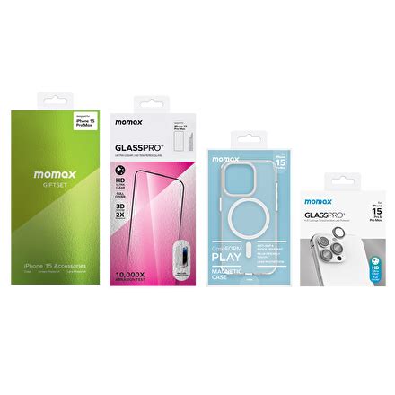 Momax iPhone 15 Pro Max Mix Magsafe Kılıf EK Lens Troyestore