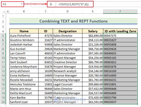 A Complete Guide On How To Pad Zeros In Excel Exceldemy