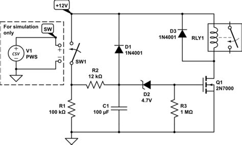 A Simple Delay ON Circuit Electrical Engineering Stack Exchange