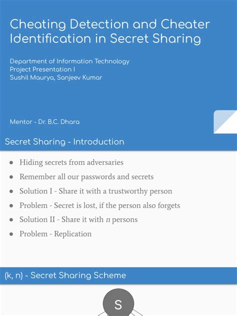 secret sharing pdf secrecy securities