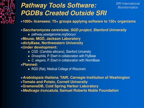 Ppt Overview Of Pathway Tools Tutorial On Biocyc Databases