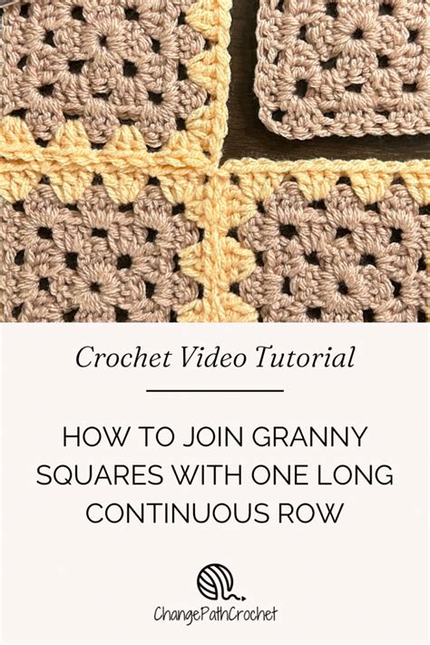 How To Join Granny Squares With One Long Continuous Row Artofit