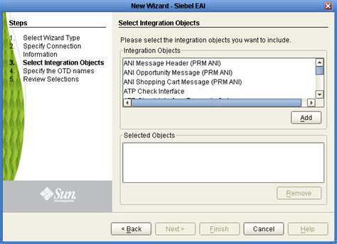 Creating Siebel Eai Otds Developing Otds For Oracle Java Caps Application Adapters