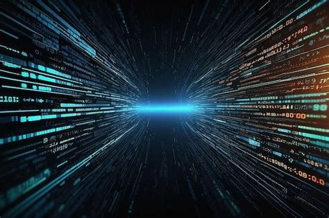premium photo binary code background digital abstract technology