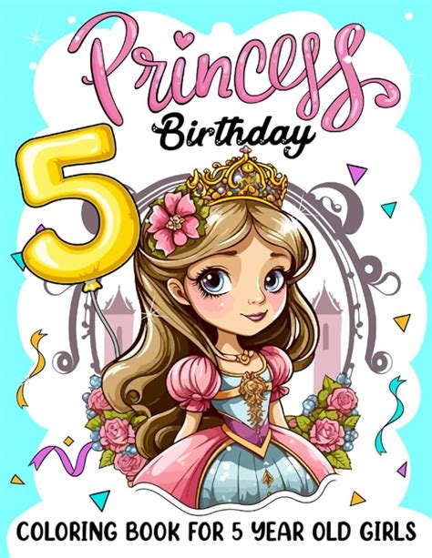 5 Year Old Birthday Coloring Pages 2025