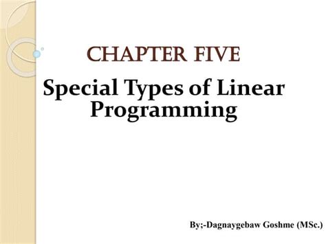 Unit2 Linear Programming Problem In Pdf