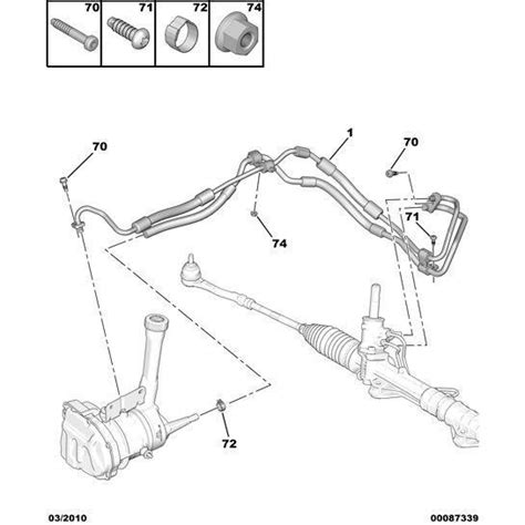 Citroen Ds5 2011 2021 Petrol Steering High Pressure Pipe 4014 Sn