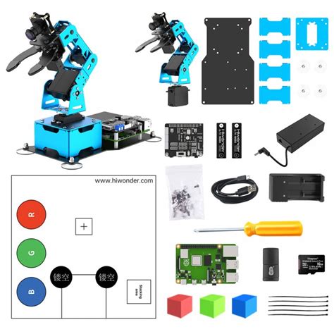 Hiwonder ArmPi Mini DOF Vision Robot Arm Mechanical Arm With Motherboard For Raspberry Pi CM