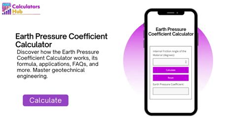 Earth Pressure Coefficient Calculator Fast And Accurate