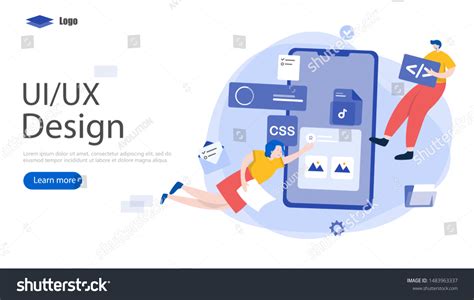 Ux Ui Design Vector Illustration Concept Stock Vector Royalty Free Shutterstock