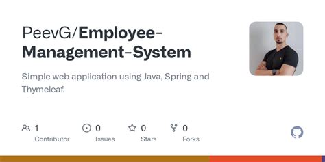 Github Peevgemployee Management System Simple Web Application Using
