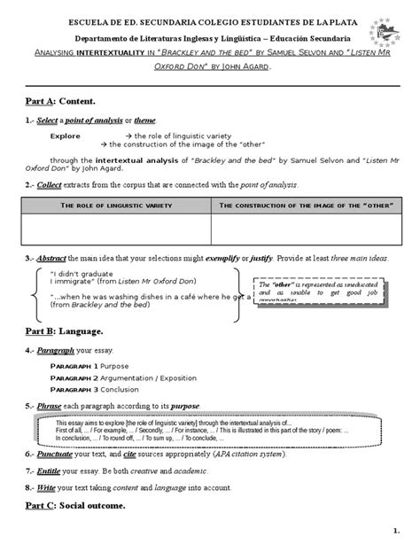 4º Intertextual Analysis Pdf