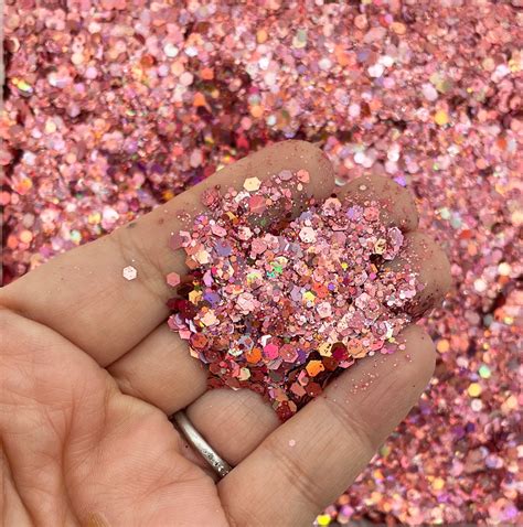 Pink Pixie Dust Assorted Shape Solvent Resistant Glitter Pick Your